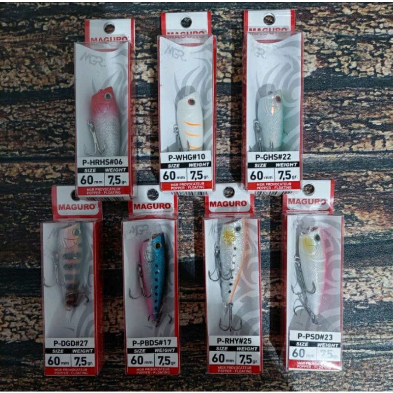 Lure MINI POPPER-FLOATING MAGURO Provocator WITH RETTLING SOUND | Shopee Philippines