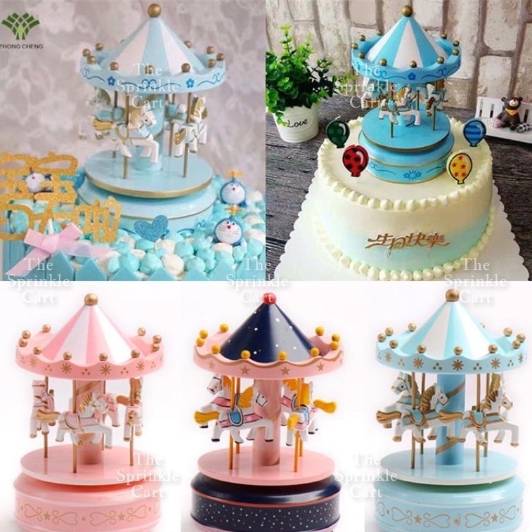 Carousel Cake Decoration Music Box TSC | Shopee Philippines