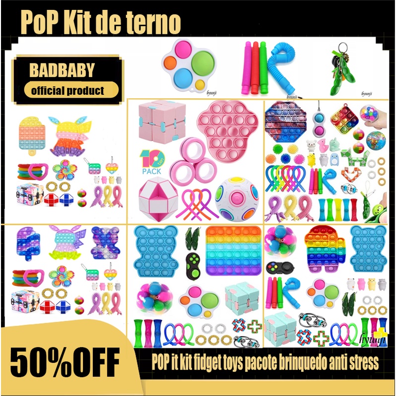 Pop It Fidget Toy Anti Stress Stress Relief Toy for Child and Adult ...