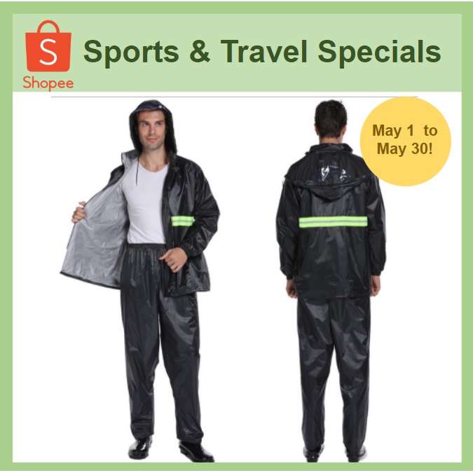 PVC raincoat with reflective rain coat for adult waterproof raincoat ...
