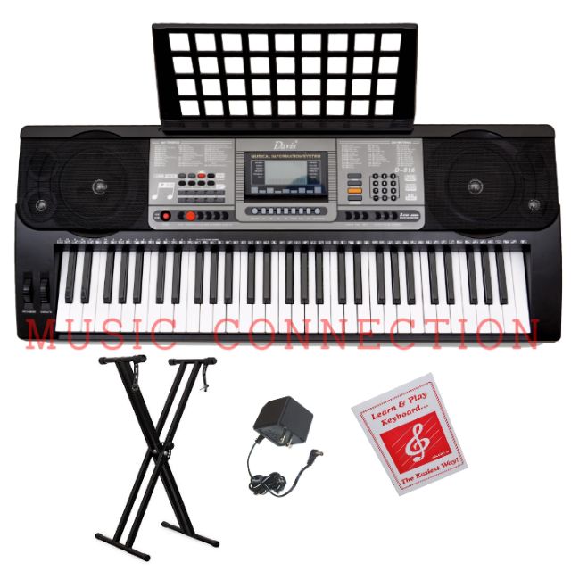 TOUCH FUNCTION Davis D-816 61 Keys Electronic Keyboard Piano Organ ...