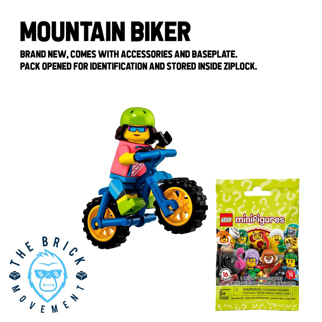 LEGO® Collectible Minifigure Series 19: Mountain Biker Minifigure ...