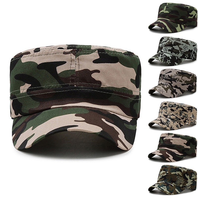 GZHOUSE Camo Military Army Hat Combat Camouflage Baseball Cap Fishing ...