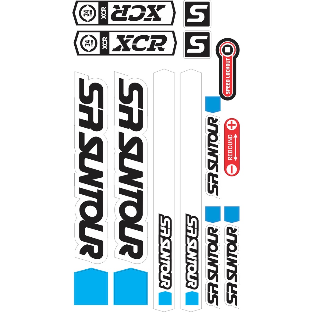 Sr Suntour XCR 34 boost Fork Decals /Bike sticker fork, customize your ...