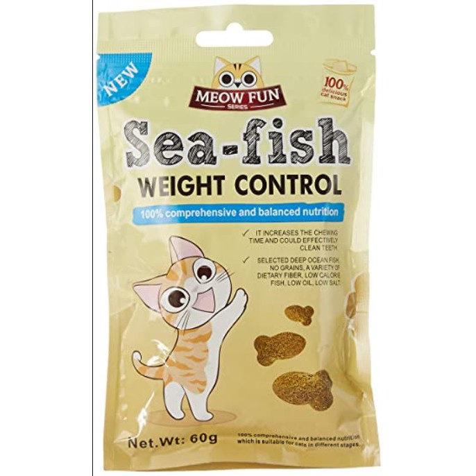 Meow Fun Sea-Fish Weight Control Treat 60g | Shopee Philippines