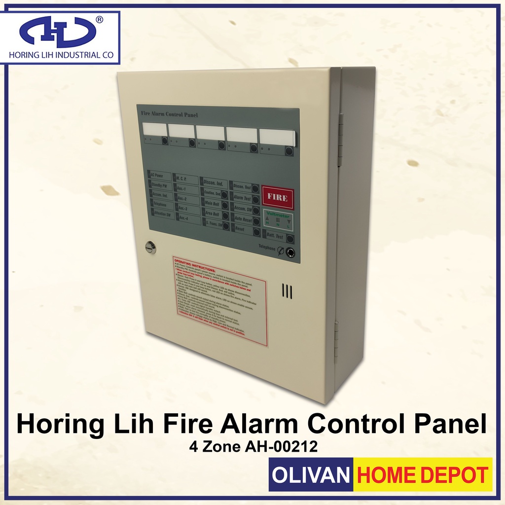 HORING LIH Fire Alarm Control Panel 4 Zone AH-00212 | Shopee Philippines
