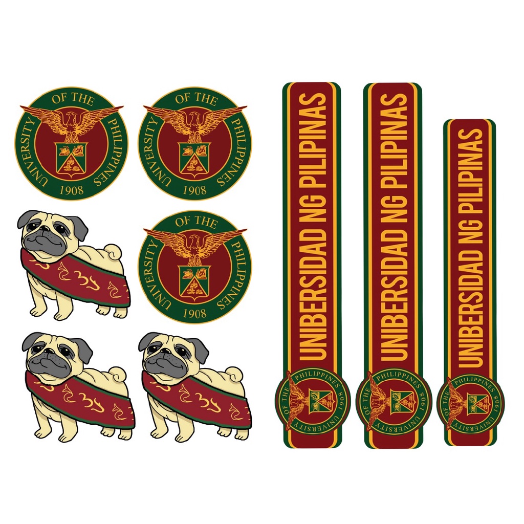 UP Diliman 9 Pieces Car Sticker package, UP fight, University of the ...