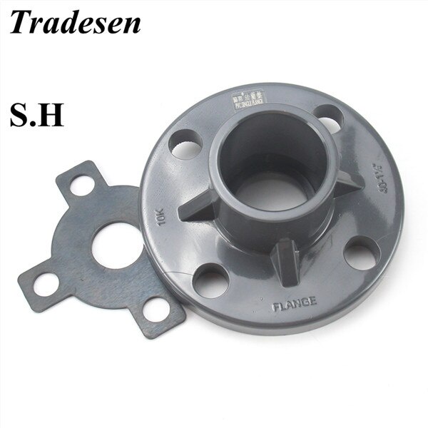 1pc UPVC Inner 20 25 32 40 50 63mm Flange Pipe Connector Hose Adapter ...