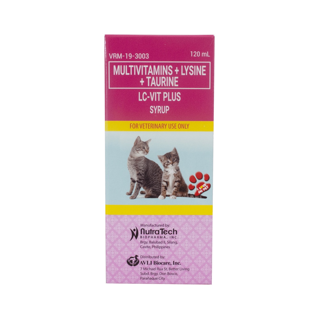 LC-Vit Plus Syrup (Multivitamins) for Cats (w/Caramel Flavor) | Shopee ...