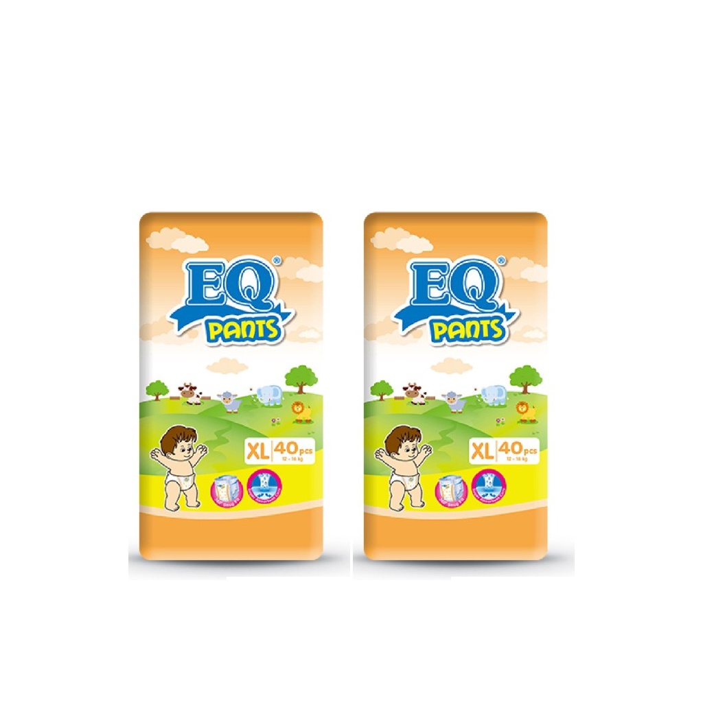 EQ Pants Jumbo Pack XL 40's Baby Diaper Pack of 2 | Shopee Philippines