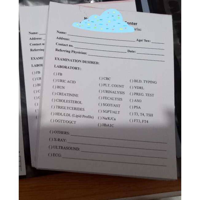 customized lab request forms | Shopee Philippines