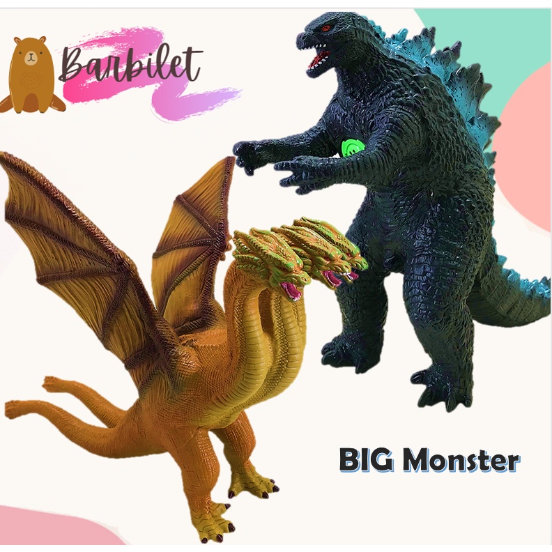 Mega Monster Godzilla Dinosaur Toys Soft Rubber Dinosaur Model Toys ...