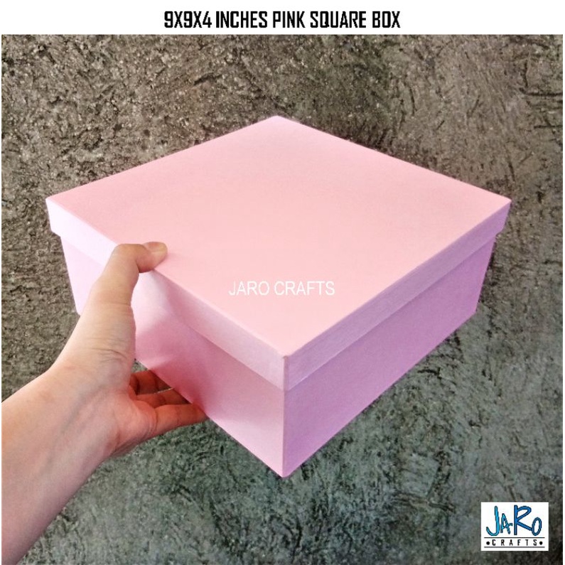 9x9x4 inches - Square Hard Box / Gift Box | Shopee Philippines