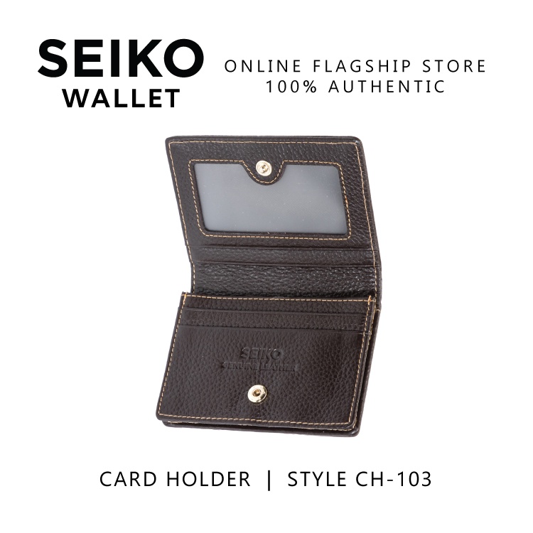 Seiko Wallet Genuine Leather Card Holder (With RFID Blocker) CH-103 ...