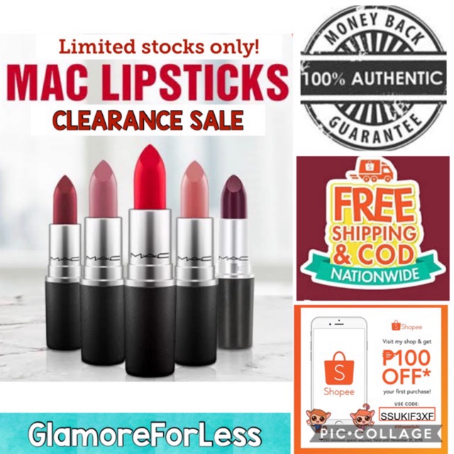 CLEARANCE SALE! MAC Cosmetics Lipsticks / Lip Gloss / Lip Oil / Lip ...