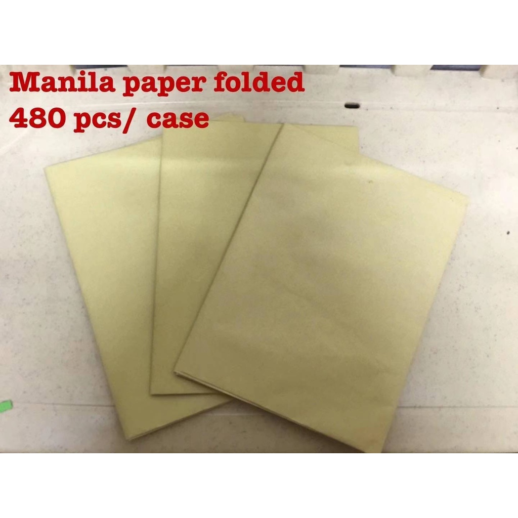MANILA PAPER FOLDED PER PC. | Shopee Philippines