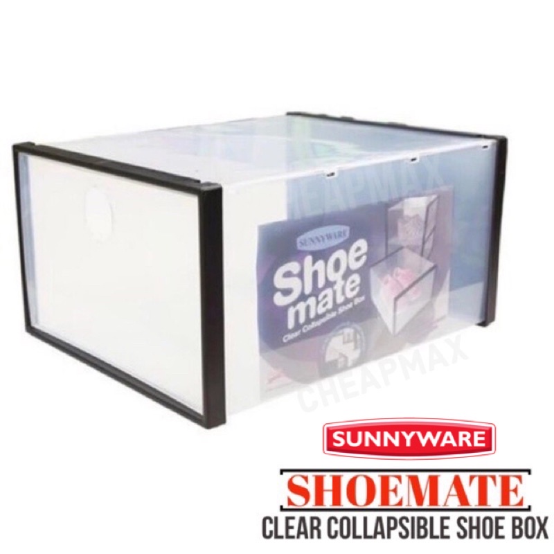 Shoemate Clear Collapsible Shoe Box - ALL SIZES | Shopee Philippines