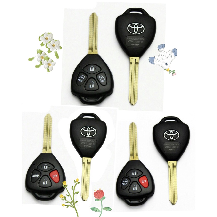 Toyota 4 button replacement remote key casing for updating Toyota CAMRY ...