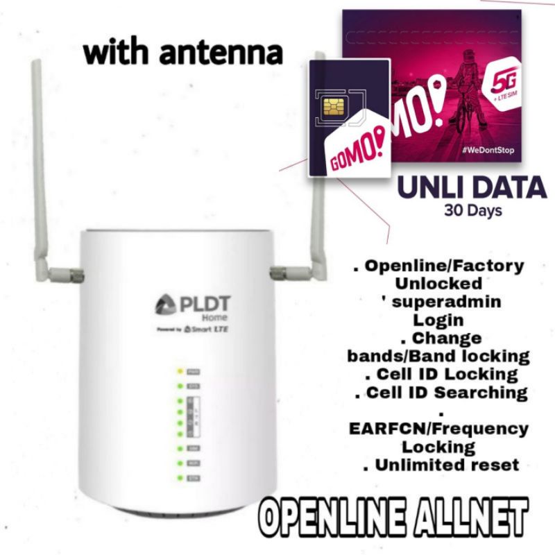 Pldt Home Prepaid Wifi Openline LTE Advanced Cat6 D2k Greenpacket with ...