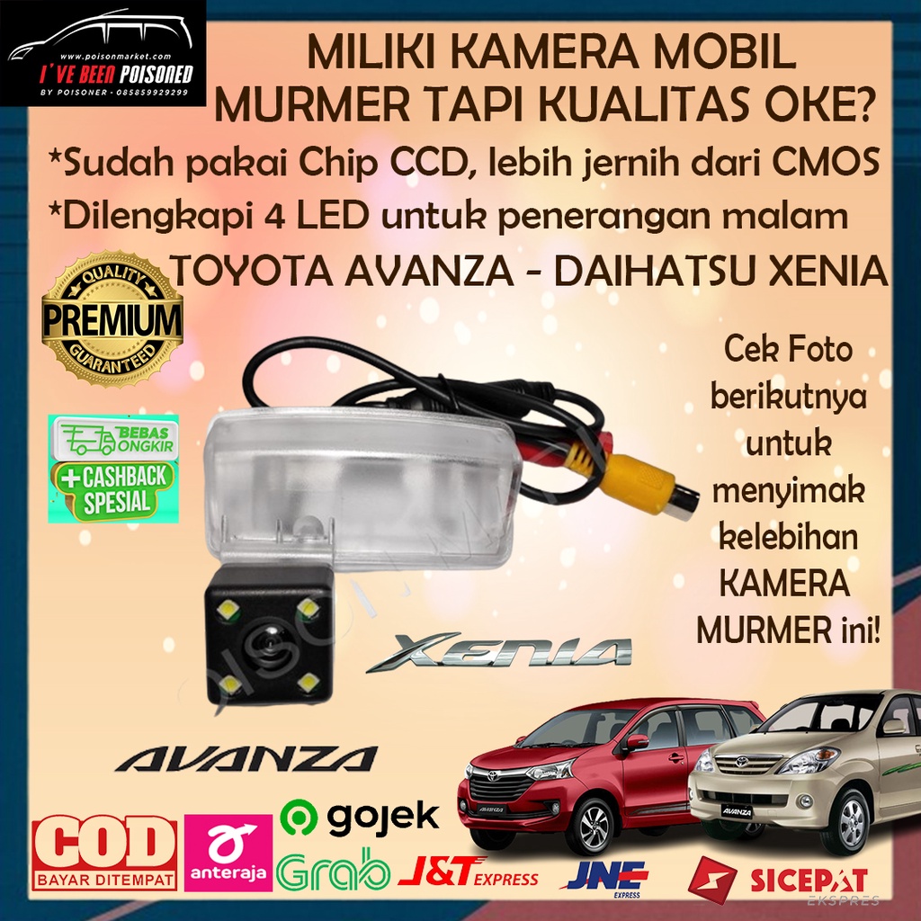 Budget Series Car Parking Reversing Camera All New Toyota Avanza All New Daihatsu Xenia Toyota ...