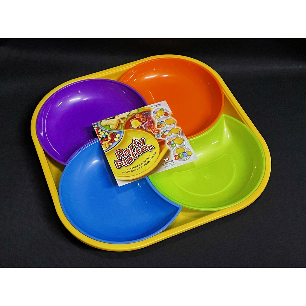 Party Platter Picapica Plate Snack Plate Chips Platter Candy and ...
