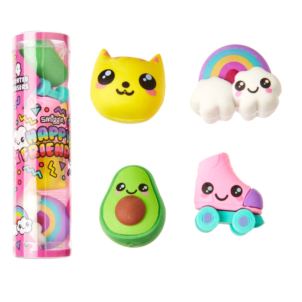 SMIGGLE SCENTED ERASER TUBE (4pieces erasers in a tube) | Shopee ...