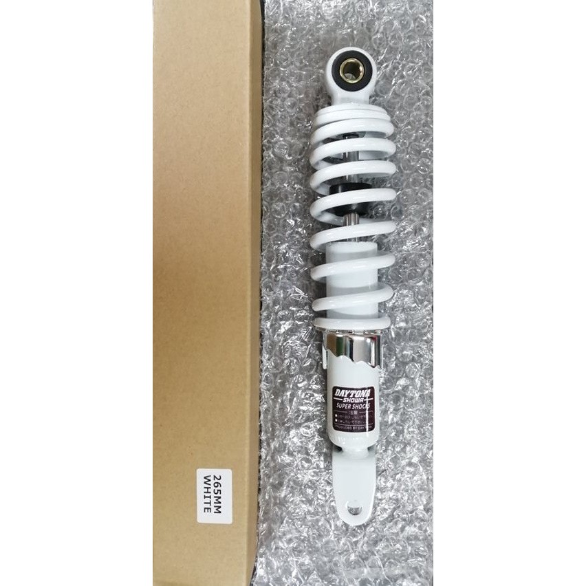 (SALE) 265mm Daytona White Rear Shock (10.4 inches Bolt to Bolt) Dio ...