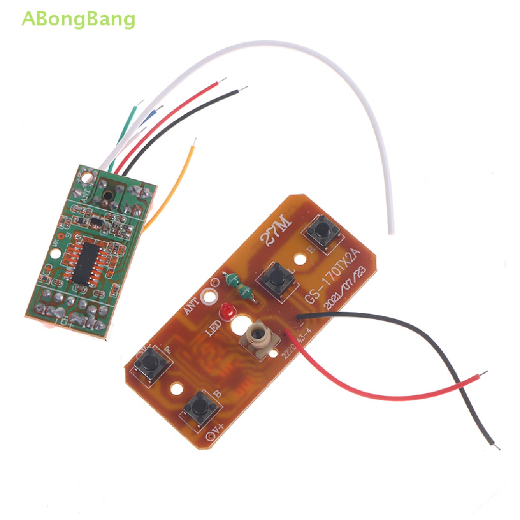 ABongBang 4CH RC Remote Control 27MHz Circuit PCB Transmitter Receiver ...