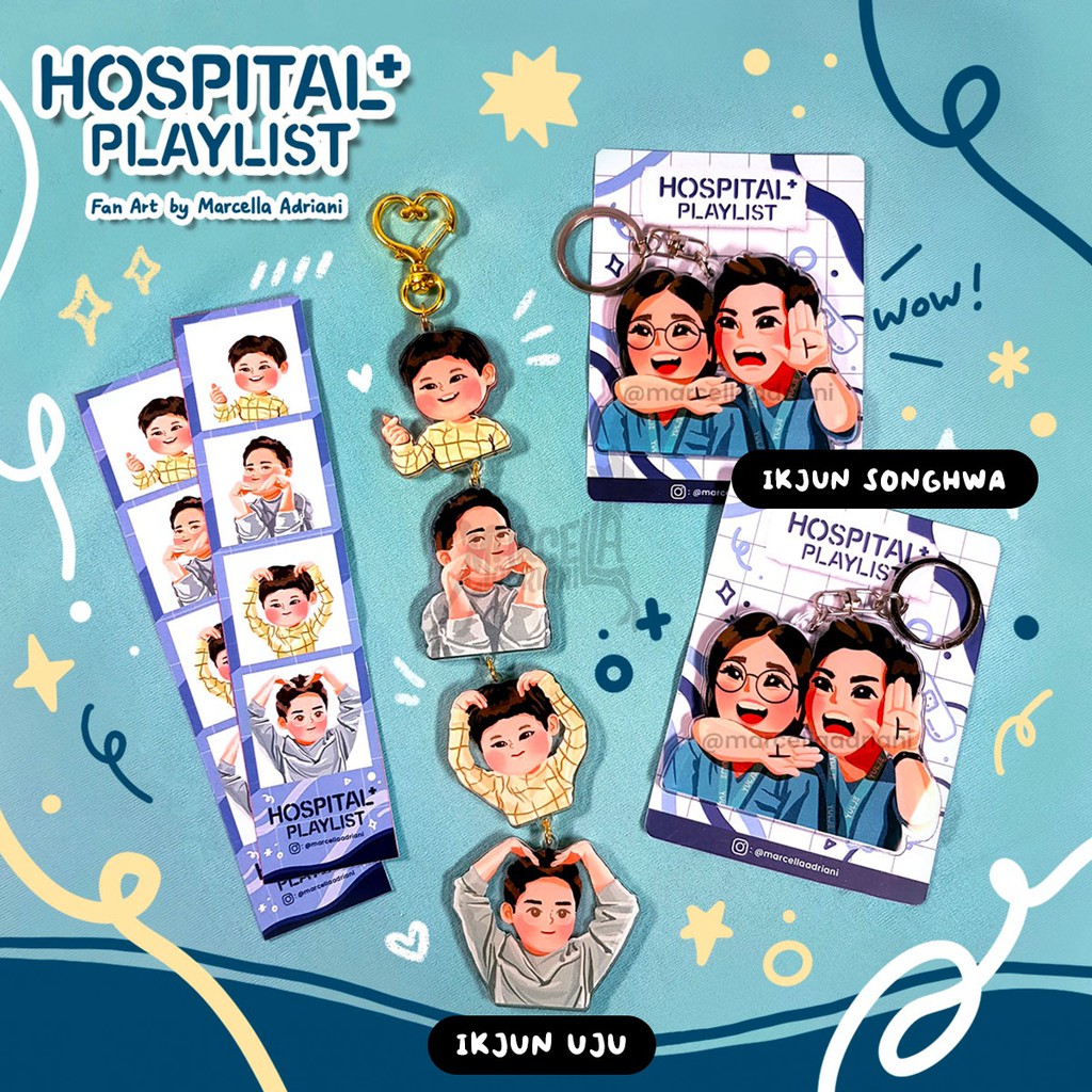 GANTUNGAN Hospital Playlist Merch Keychain Jo Jung Suk Jeon Mi Do Lee ...