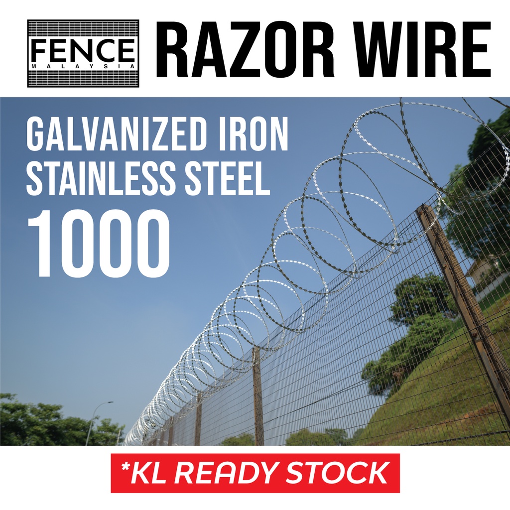 RAZOR BARBED WIRE RAZOR WIRE 1000mm (Roll Type) | Shopee Philippines