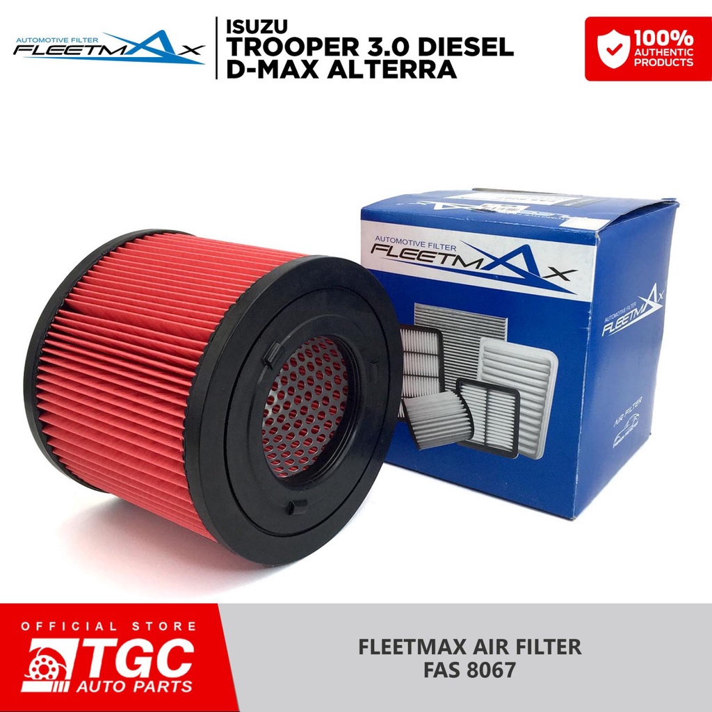 Fleetmax Air Filter / Air Cleaner Isuzu Trooper 3.0 Dsl D-max Alterra ...