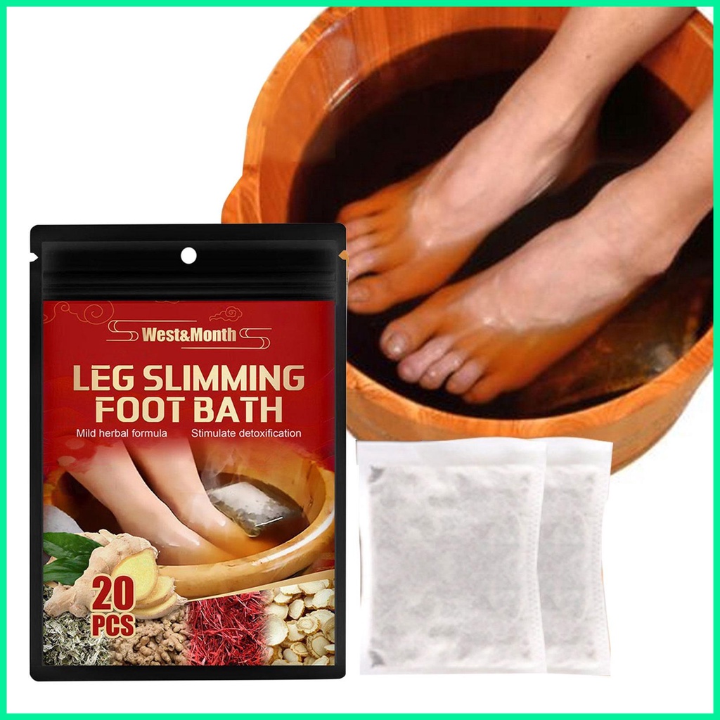 Natural Herbal Foot Soak Lymphatic Drainage Ginger Foot Care Leg ...