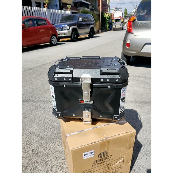 sec black ops 45 liters alloy topbox | Shopee Philippines