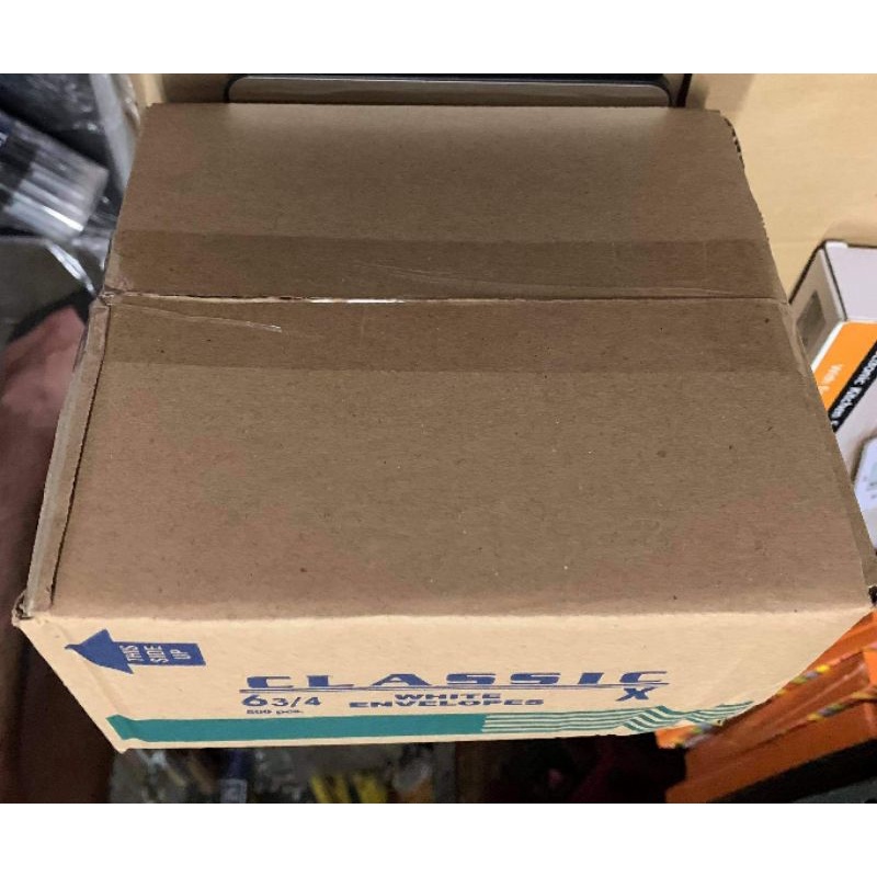 500pcs CLASSIC WHITE ENVELOPE Short and Long Nappco short | Shopee ...