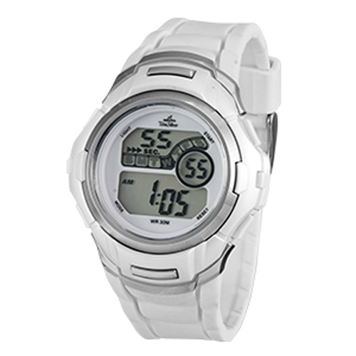 UniSilver TIME Nucleon Men's White Digital Rubber Watch KW2366-1001 ...