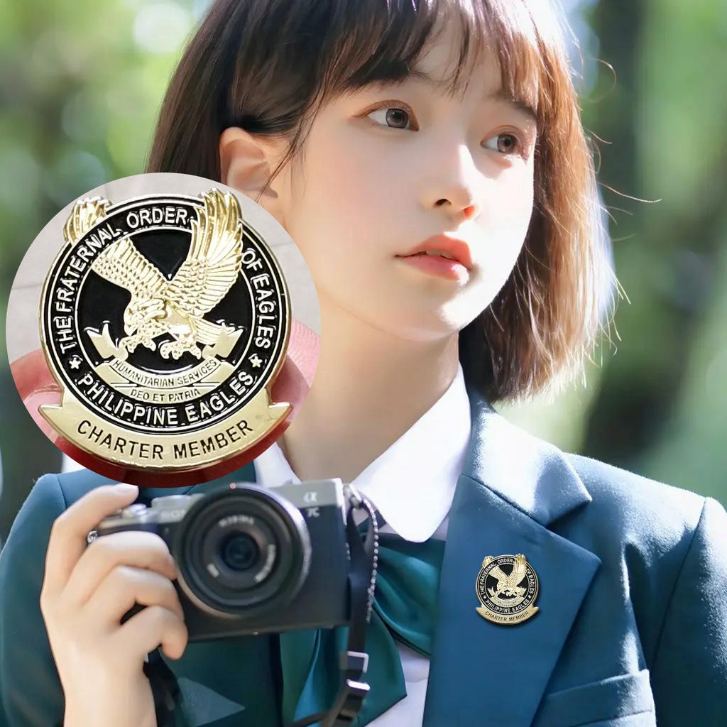 The fraternal order of Eagles accessories 1 inch gold collar pin and ...