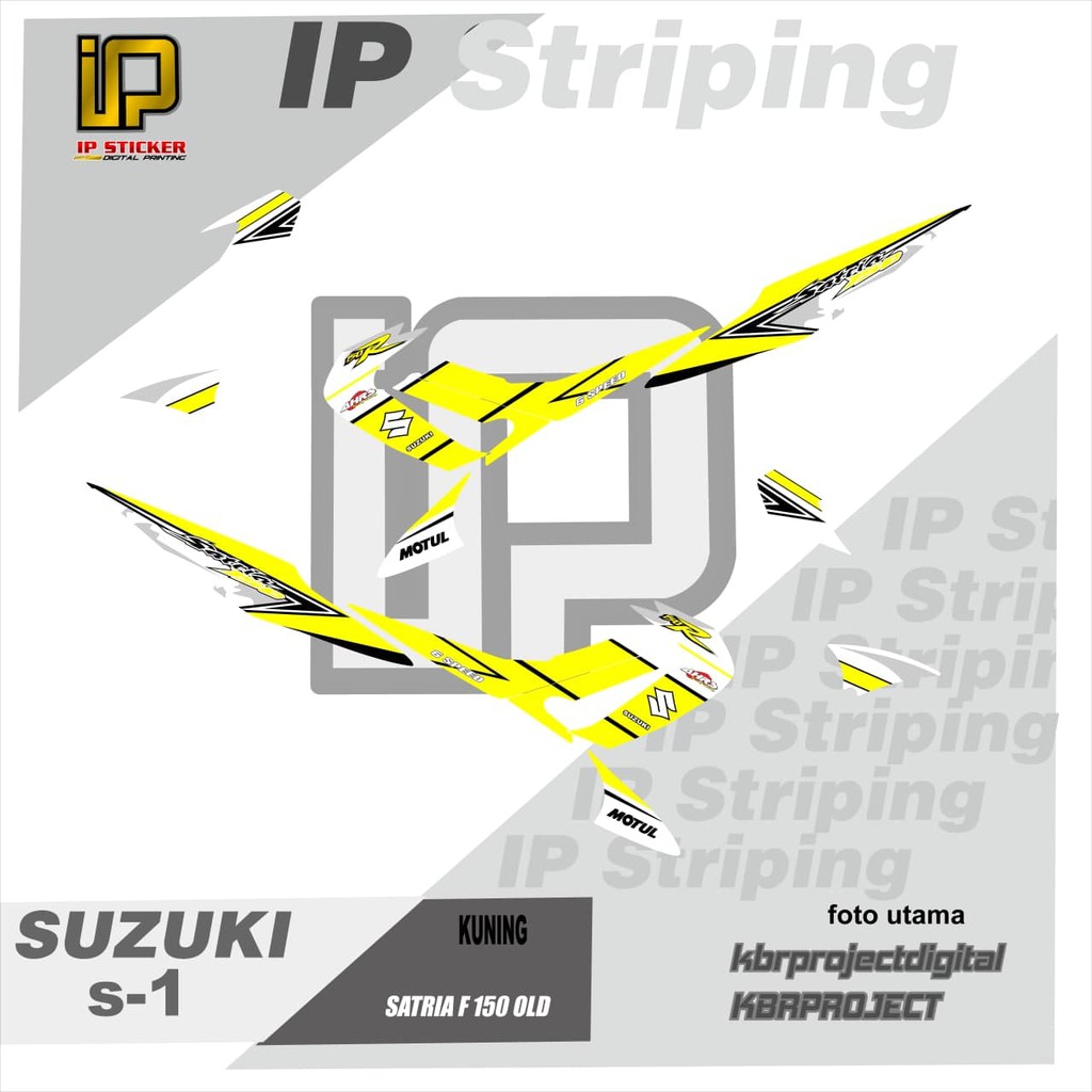 Satria f 150 old striping satria f 150 old suzuki motorbike sticker ...