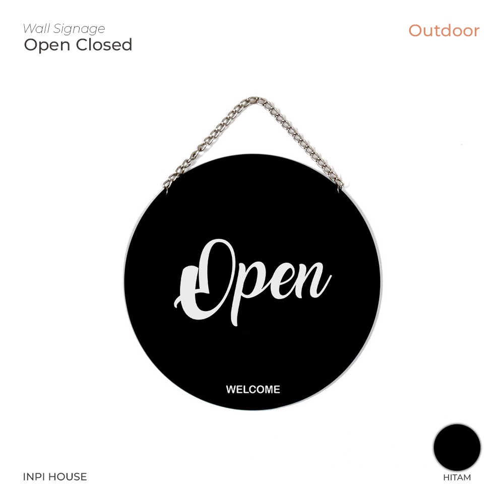 Open closed board sign - acrylic sign - open close - outdoor sign ...
