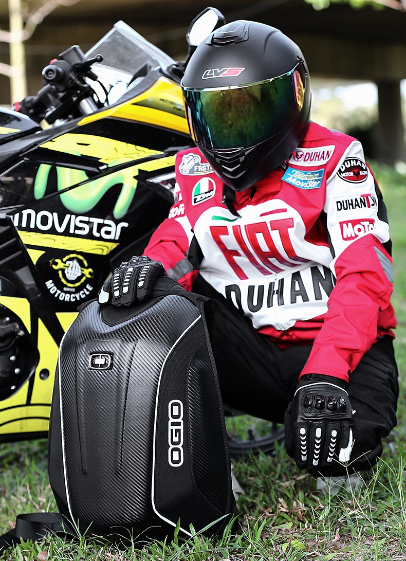 OGIO Brand Carbon Fiber Motorcycle Bag Moto Waterproof Hard Shell ...