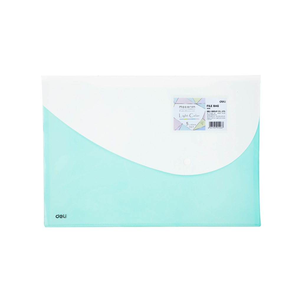 Deli E5506 Plastic Envelope Long Button FC (1PC) [75225506] | Shopee ...