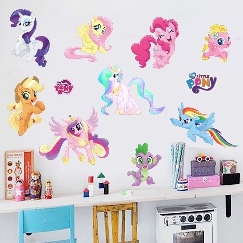 My Little Pony Little Pony Friendship Cartoon Mural Kindergarten ...