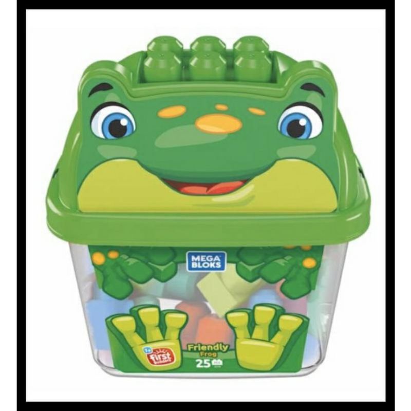 HIJAU Mega Block FROG Green original FISHER PRICE - Stacking Blocks ...