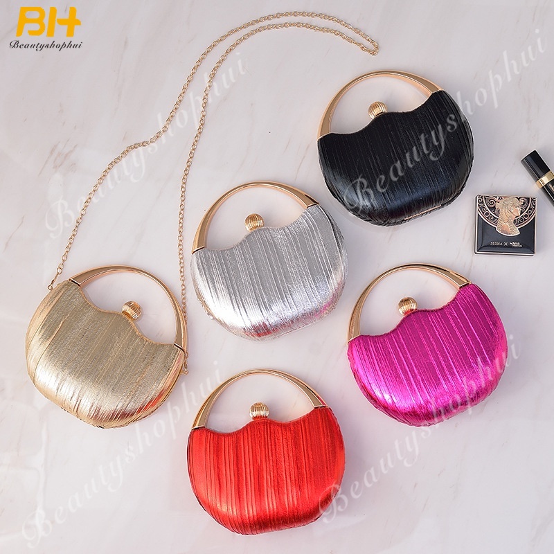 European and American Retro Dinner Bag /round Party Bag /Shoulder ...