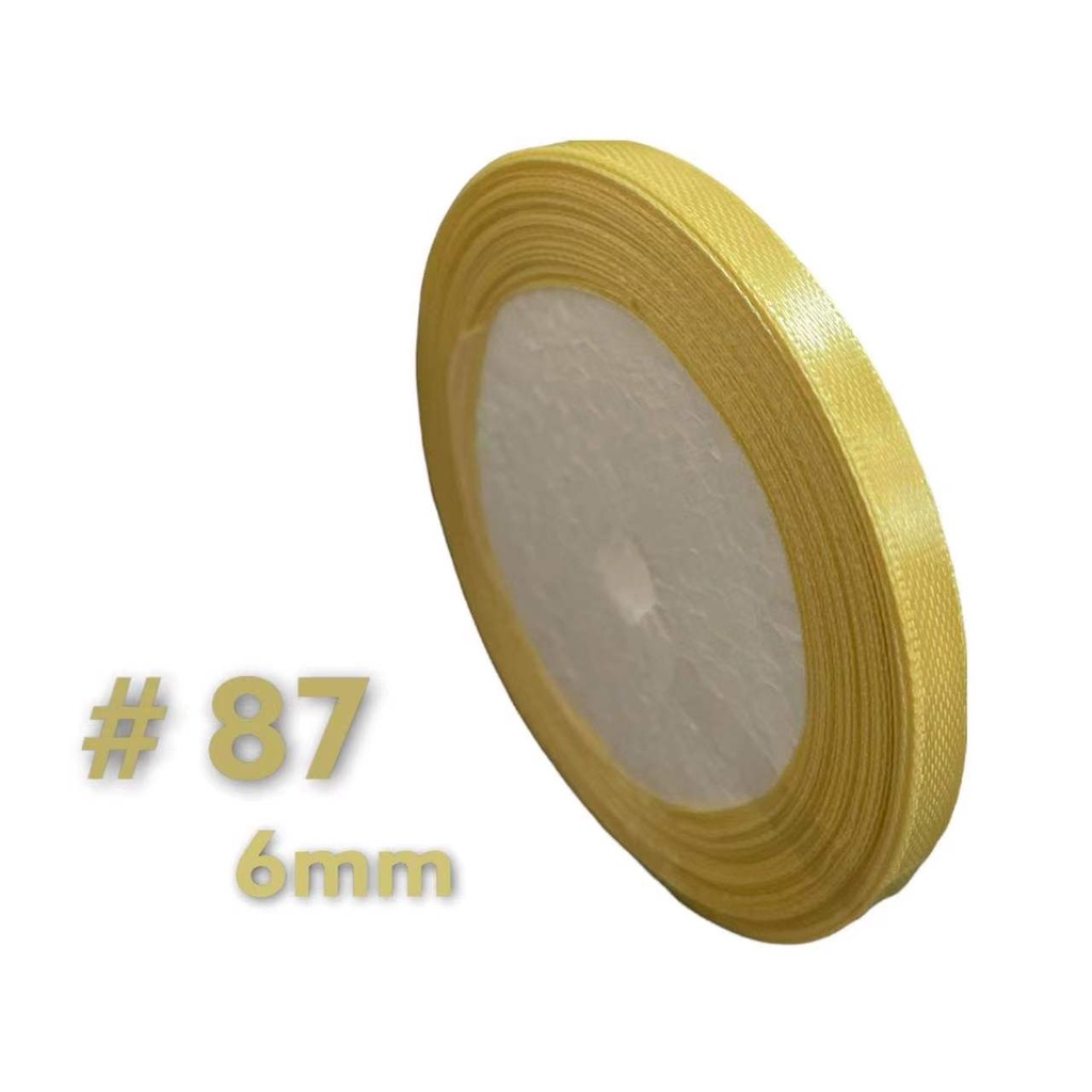 (25 yards/roll) 6mm multicolor Satin Ribbon Wholesale Gift Packing ...