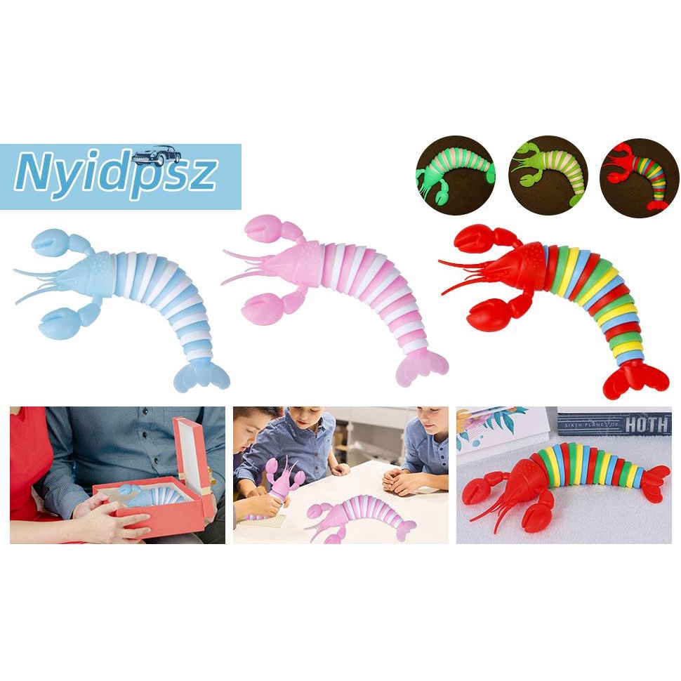 Lobster Fidget Toy 3D Printed Articulated Sensory Lobster Fidget Toy ...