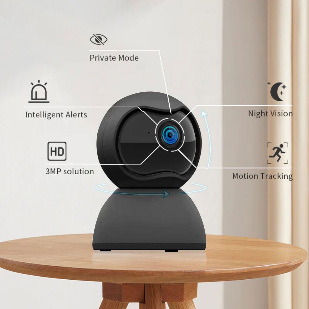 V380 By Xiaovv Q2B CCTV Camera 3MP PTZ IP 360° Full HD 1080P Indoor ...
