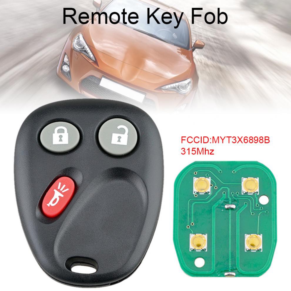 315Mhz 3 Buttons Remote Car Key Fob MYT3X6898B Fit for Buick Rainier ...