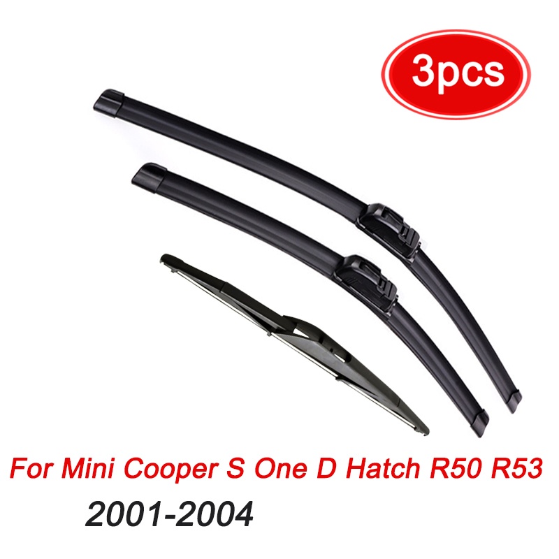 MIDOON Wiper Front Rear Wiper Blades Set Kit For Mini Cooper S One D ...