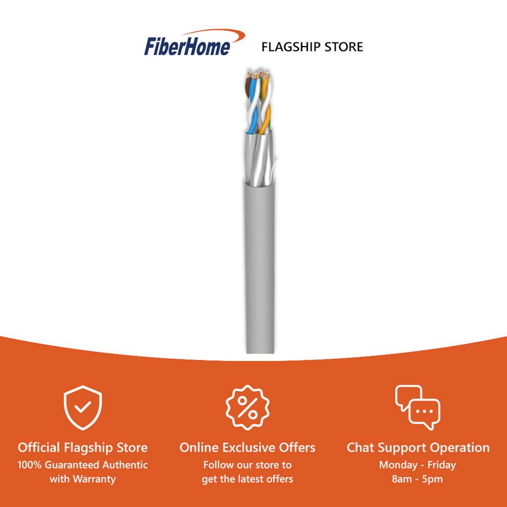 Fiber Home U/Ftp Cat.6a 4p 23awg Pvc Sheath Lan Cable | Shopee Philippines
