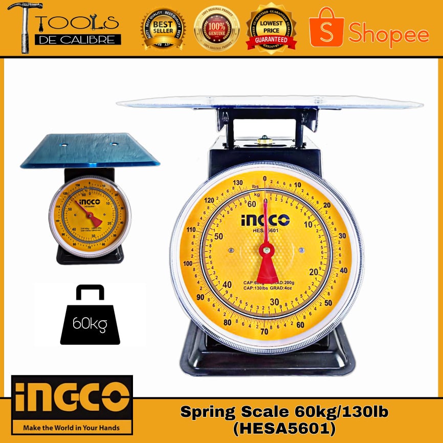 INGCO Original Spring Table Scale 60kg (HESA5601) | Shopee Philippines